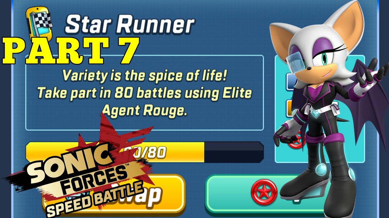 Take Part In 80 Battles Using Elite Agent Rouge Part 7 Sonic Forces ...