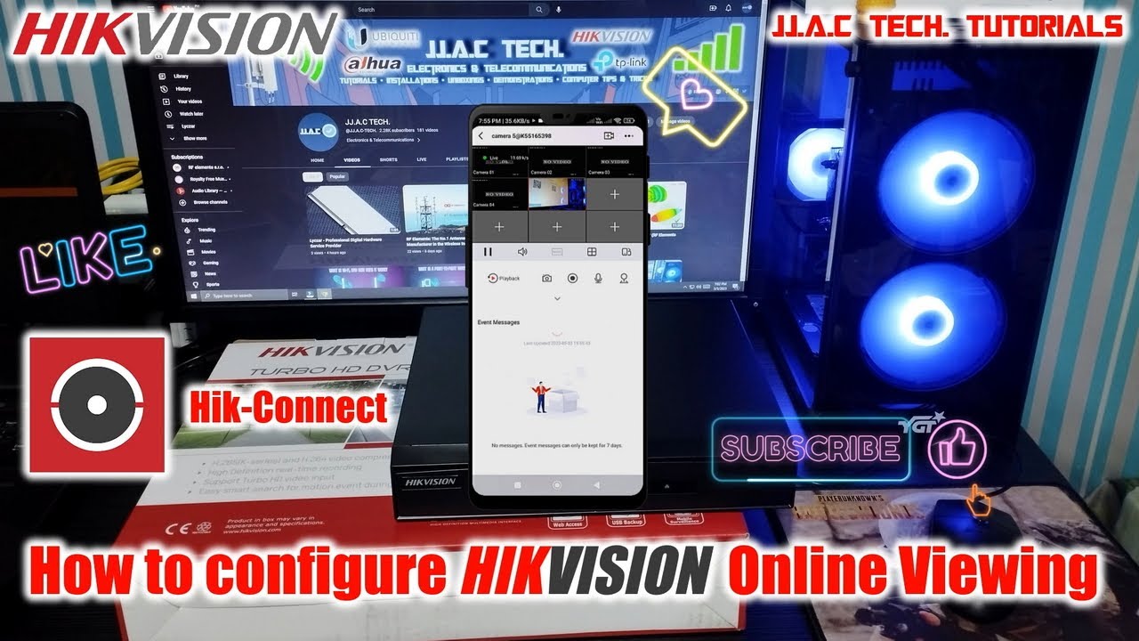 HIKVISION Online Viewing - How to configure - YouTube