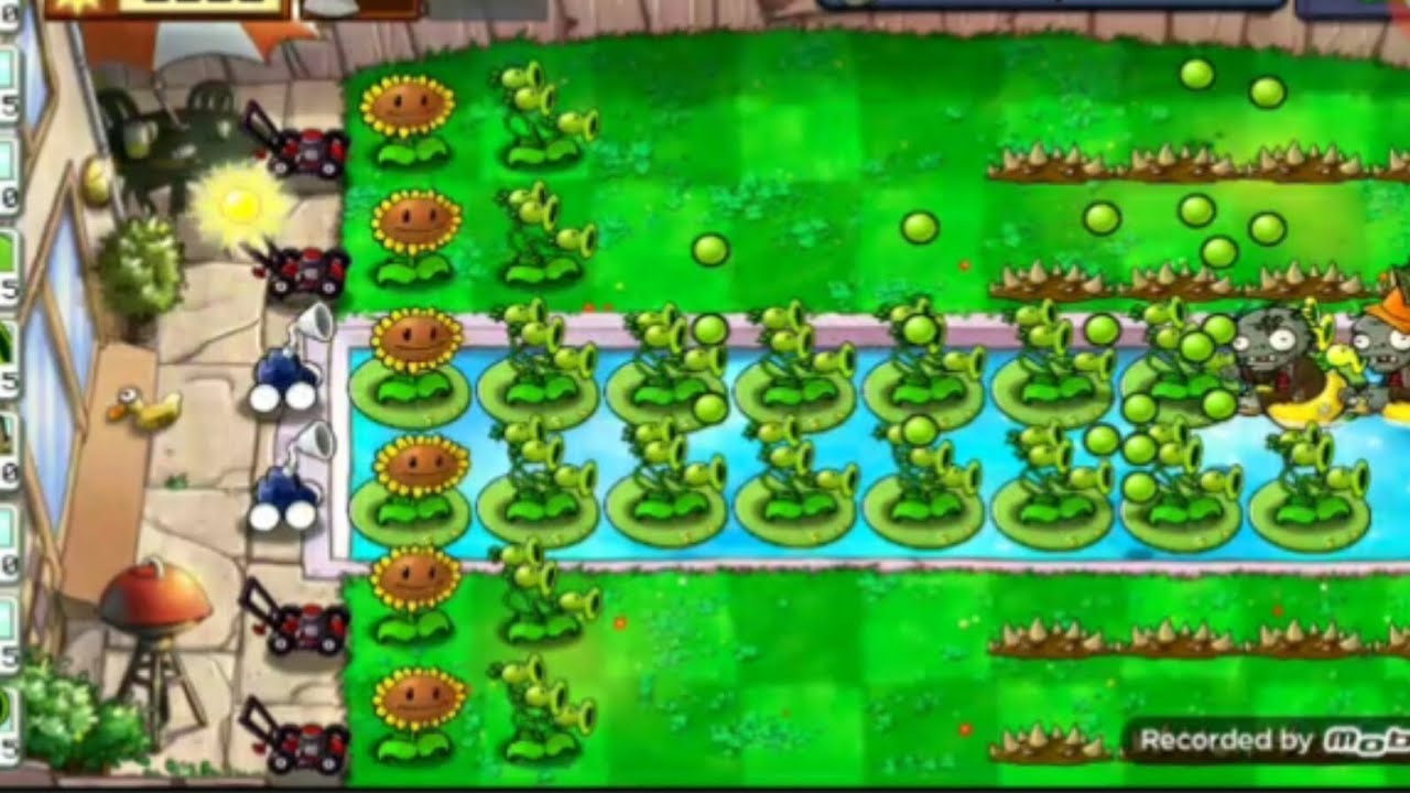 pvz / Adventure Pool / Strategy Mode Gameplay Level 1 - YouTube