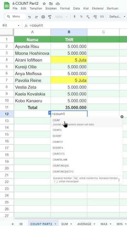 COUNT PART 2 #excel #spreadsheetmagic #exceltips #exceltutorial #exceltricks - YouTube
