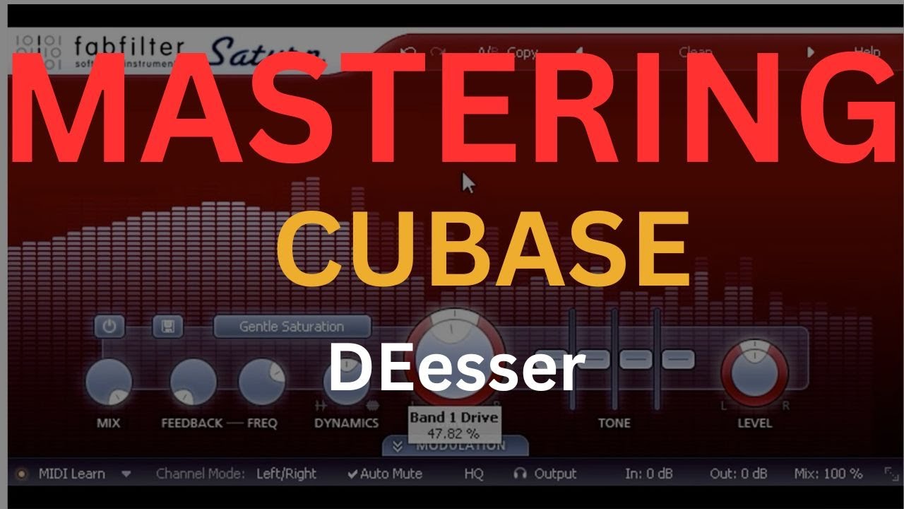 Ep 6 - Tuto - Comment utiliser le DEesser au Mastering avec CUBASE 5 étape par étape - YouTube