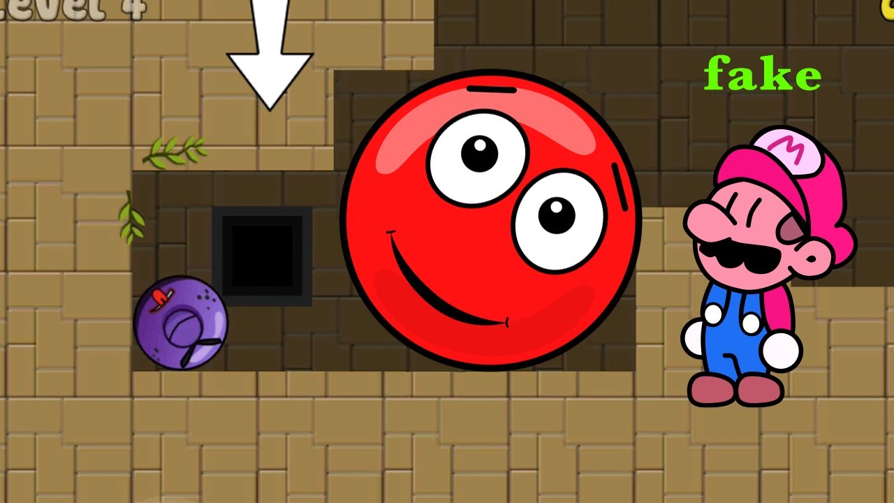 Red Hat BaLL - Level 4 #redball #gameplay - YouTube