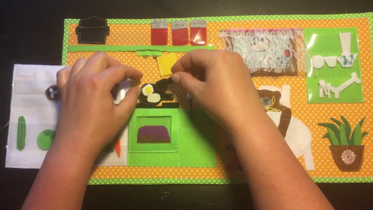 Quiet Book - kitchen 2 - YouTube