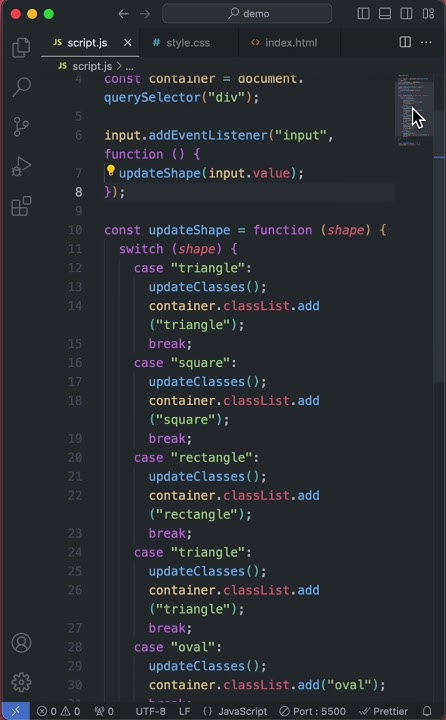 Dynamic Shape Generator Using JavaScript - YouTube