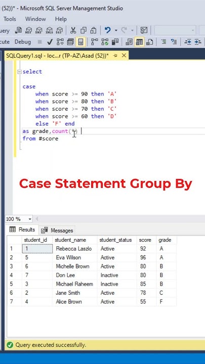 Sql How To Use Case Statement In Group By Datascience Programming Coding Sqltutorial Youtube