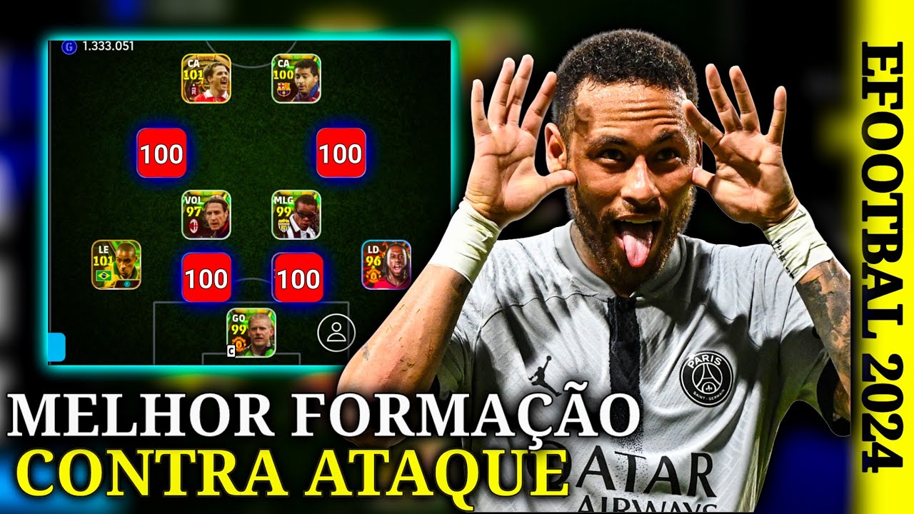 A Melhor FormaÇÃo Para Contra Ataque No Efootball 2024 Mobile The