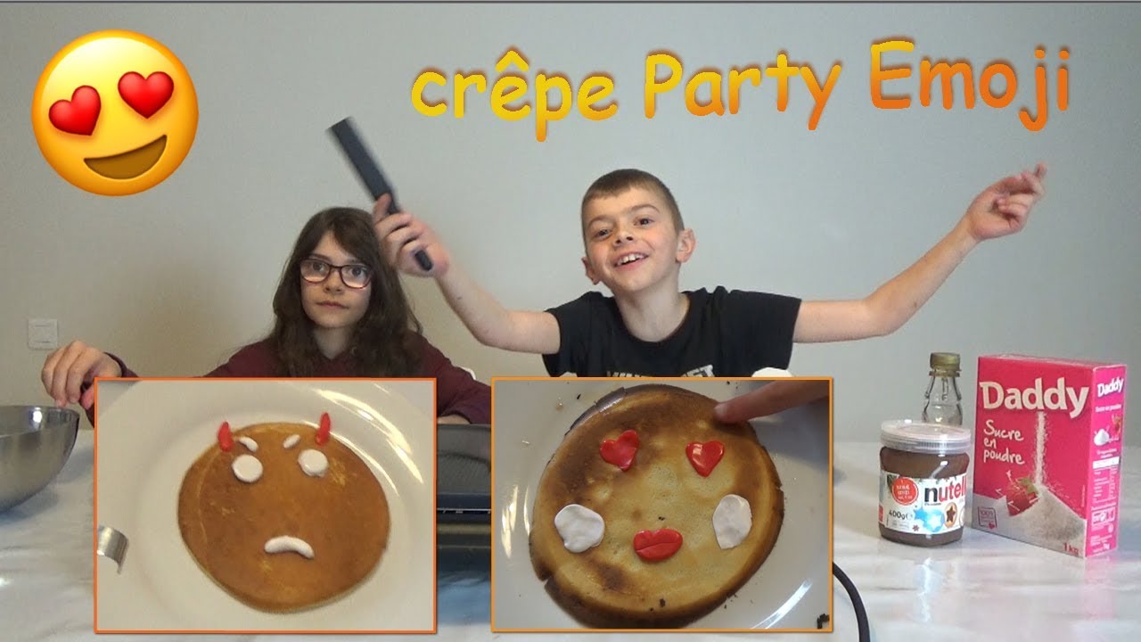 crêpe party emoji - YouTube