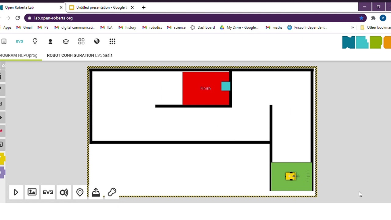 Open Roberta Lab maze challenge - YouTube
