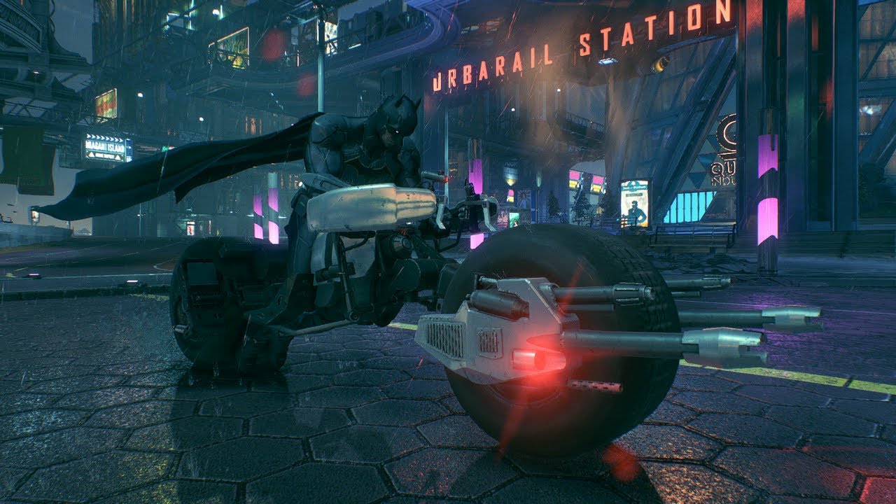 THE BATPOD [PC Mod for Batmobile] Destroying Arkham Knight's Army - YouTube