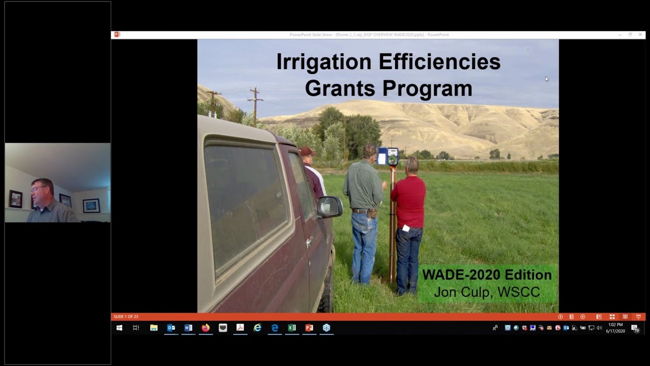 WADE 2020 Farm & Fields Irrigation Efficiency Programs with Jon Culp ...