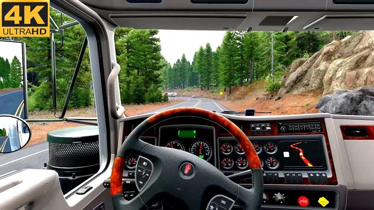 Euro Truck Simulator 2 PS5 Snowymoon V2 Realistic Driving 4K 🔴 ETS2 ...