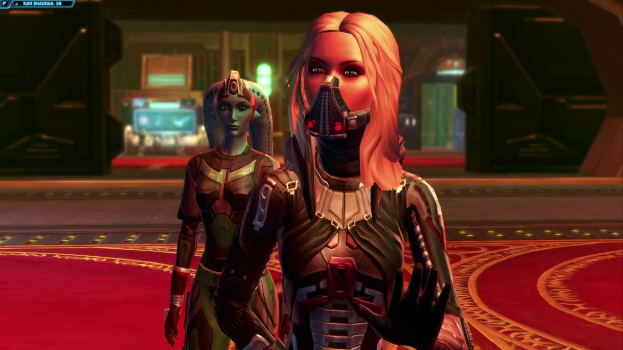 SWTOR - Sith Warrior kills two Hutts and an enemy Sith apprentice - YouTube