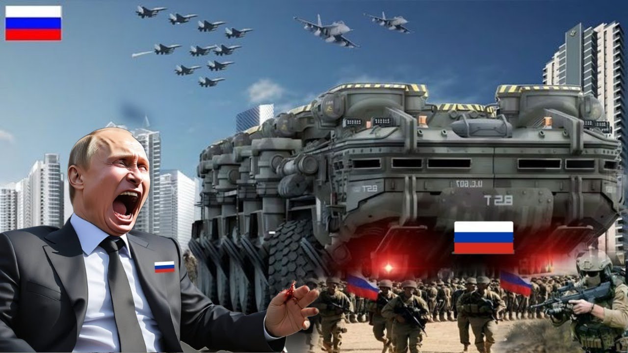 America Uses World's Deadliest Tank to Defeat Russian Troops - YouTube