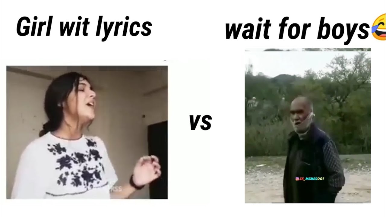 Girl Singing VS Boys singing meme #lyrics #hindisong#shorts #memes # ...
