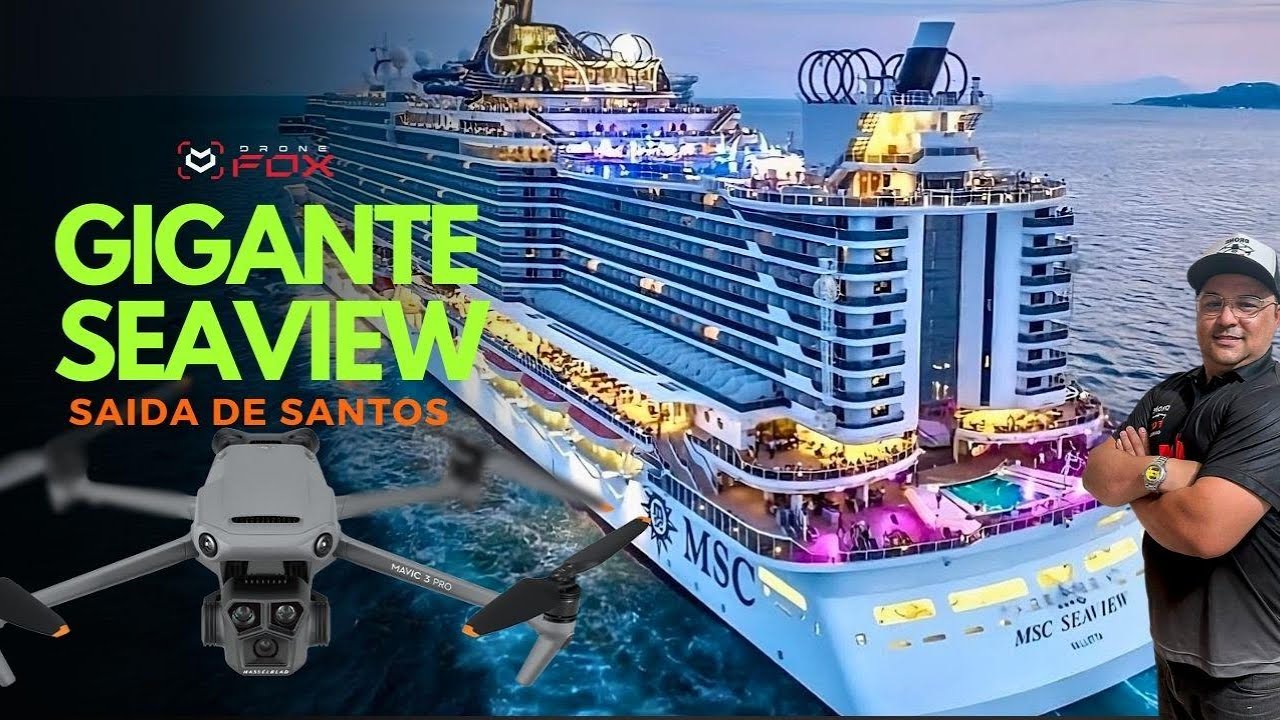 MSC SEAVIEW PORTO DE SANTOS | Mavic 3 pro - 4k BR - YouTube
