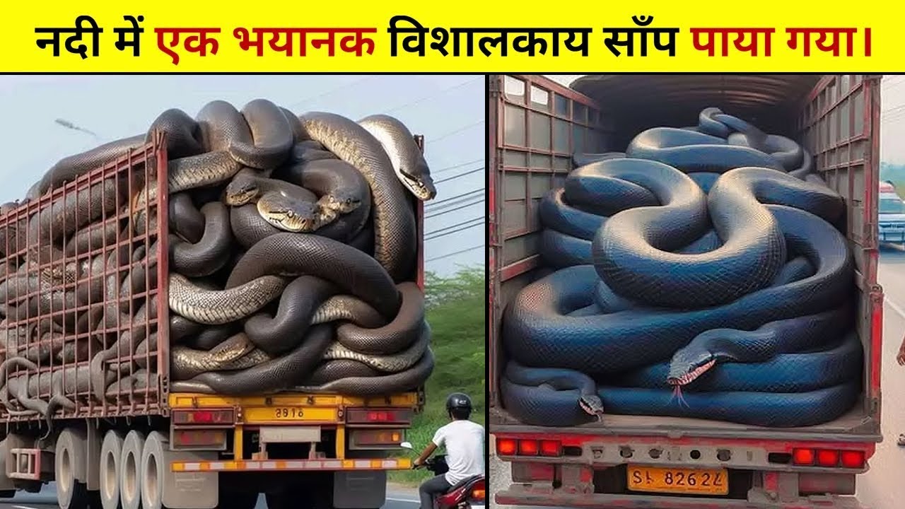 विशालकाय सांप | biggest python snakes in the world | massive snake caught on camera in hindi ...