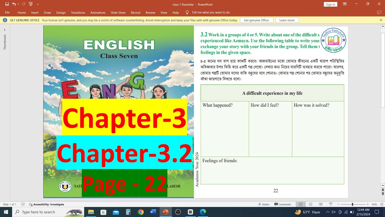 class 7 english 3.2 question answer|| chapter 3 If class 7 english page 22 - YouTube