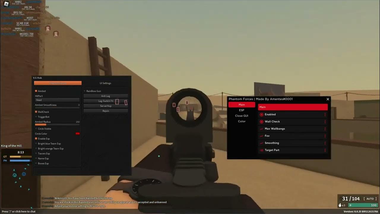 [Roblox] Phantom Forces Script Aimbot, SilentAim, ESP, UnlockAllGun ...
