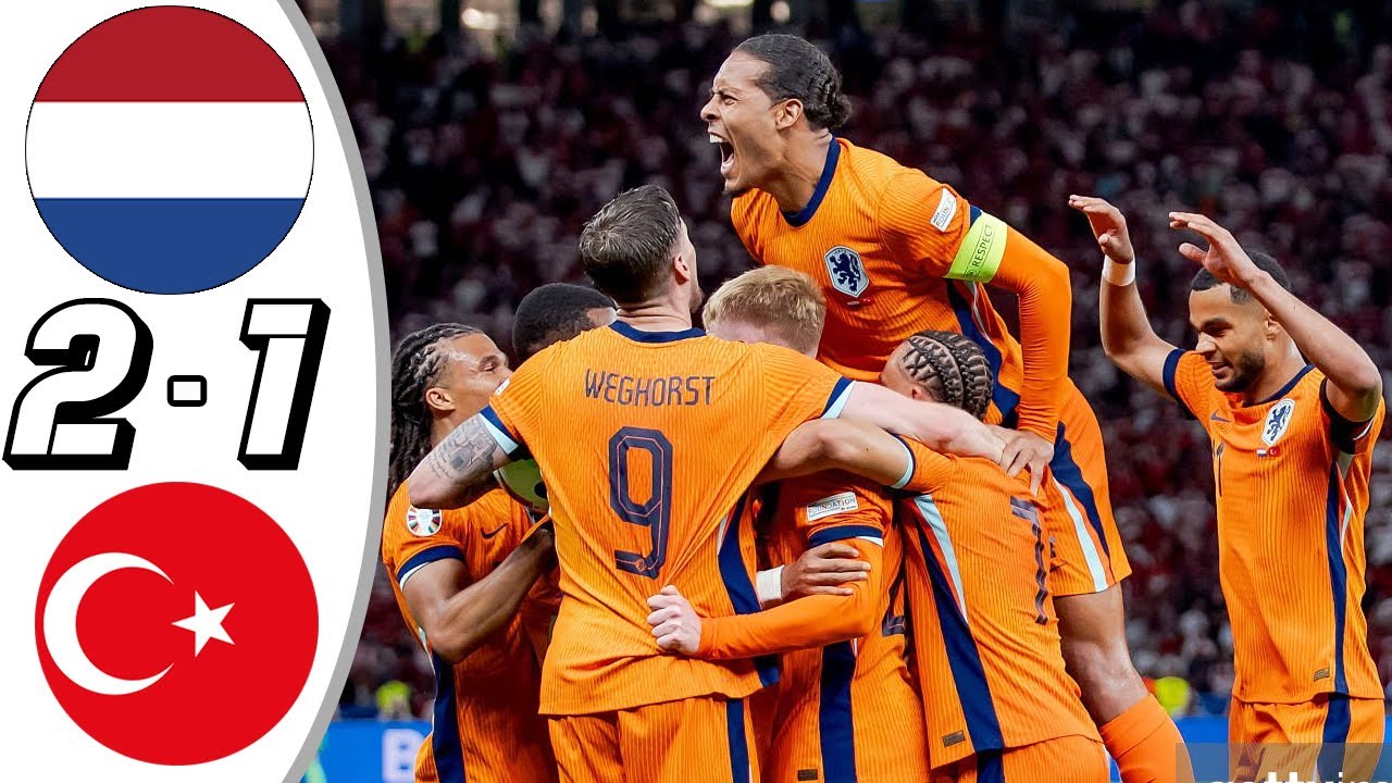 Netherlands vs Turkey 2-1- All Goals & Highlights - Euro 2024 ...
