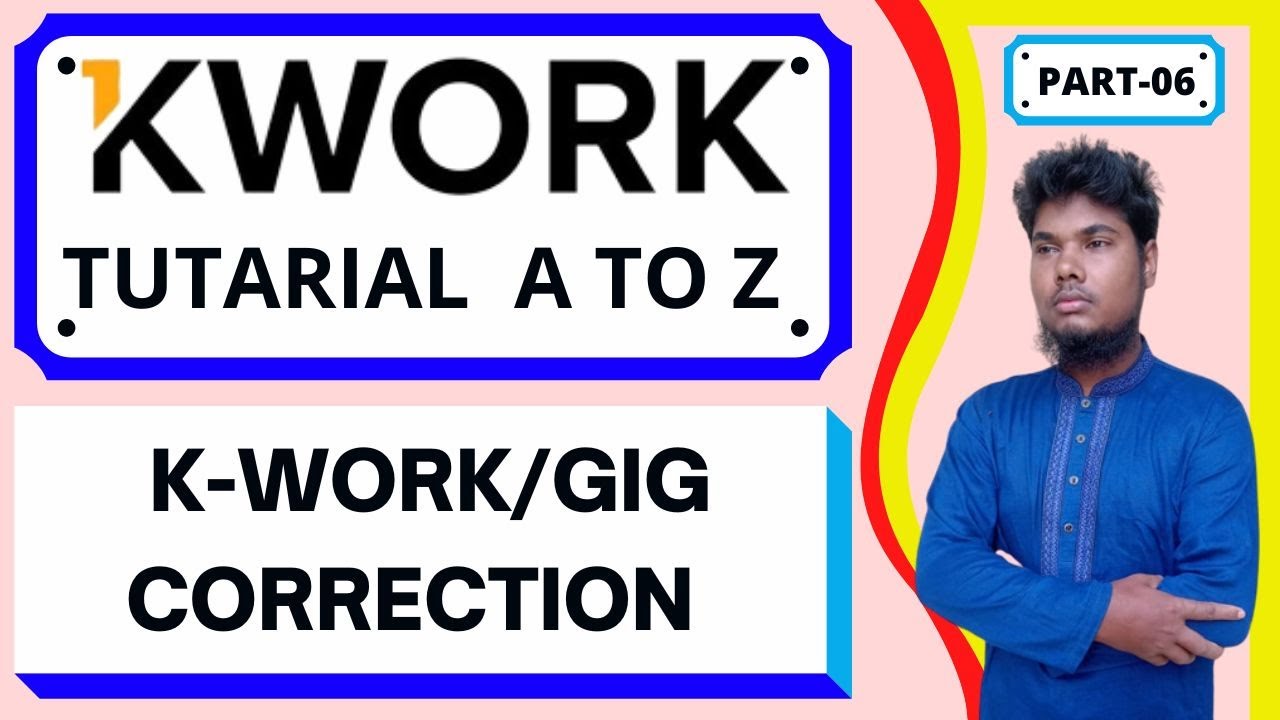 How to kwork/gig Correction | How to earn money from kwork | kwork ...
