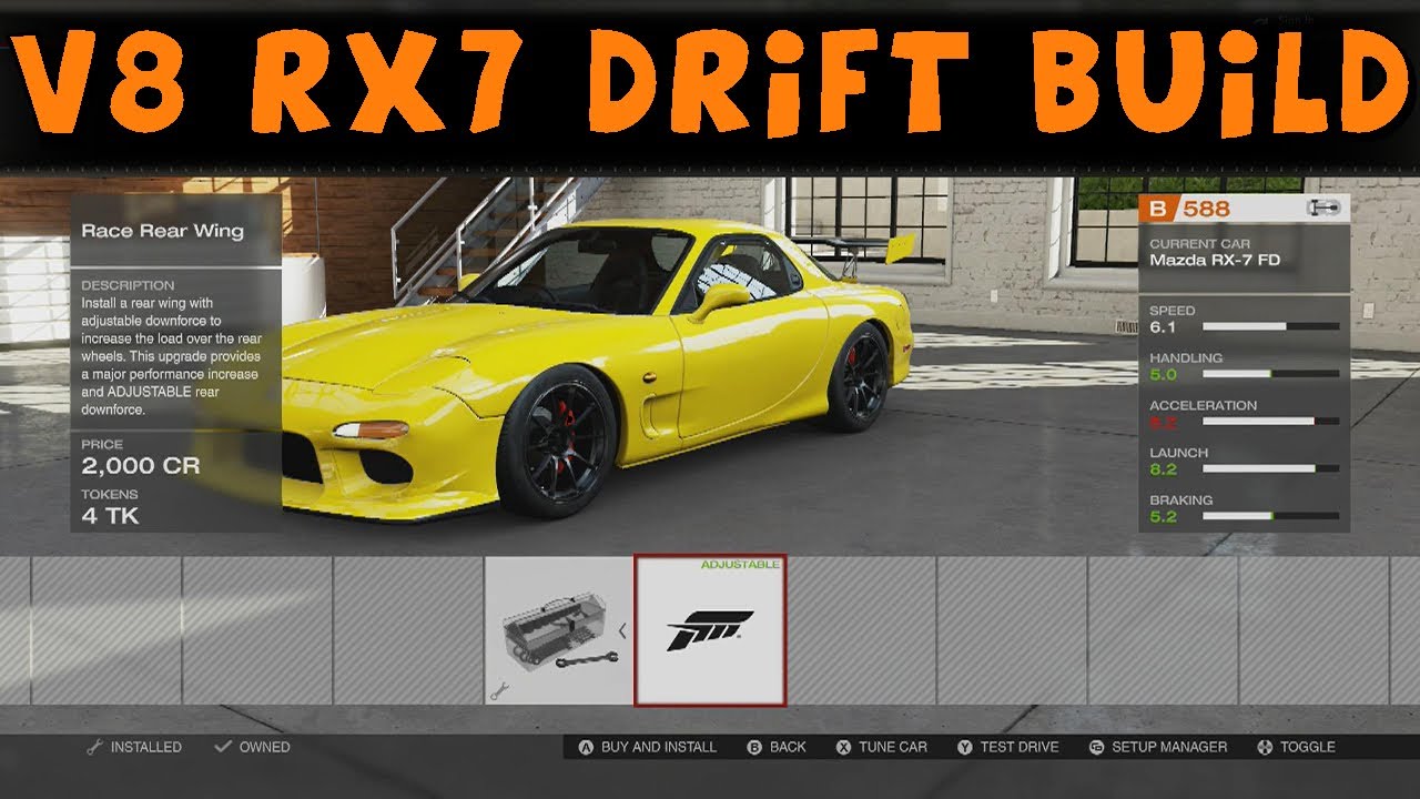 Forza Motorsport 5 | V8 Mazda RX7 FD | Drift Build - YouTube