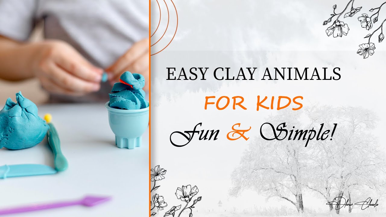 How to Make Clay Animals 🐘 | Step-by-Step Tutorial | Fun Clay Animals ...