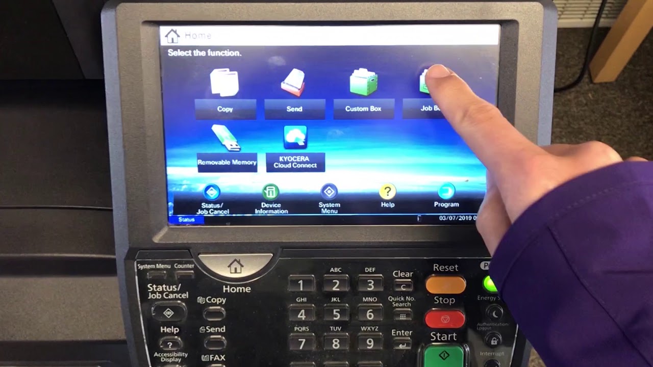 Delayed printing to Kyocera Copiers - YouTube