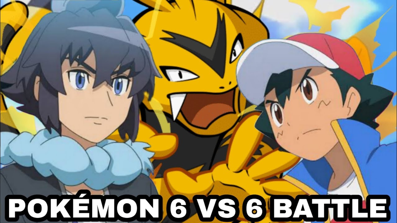 POKEMON 6 VS 6 BATTLE EP - 94 💛 ASH VS ELECTABUZZ FULL BATTLE 💛 ASH ...