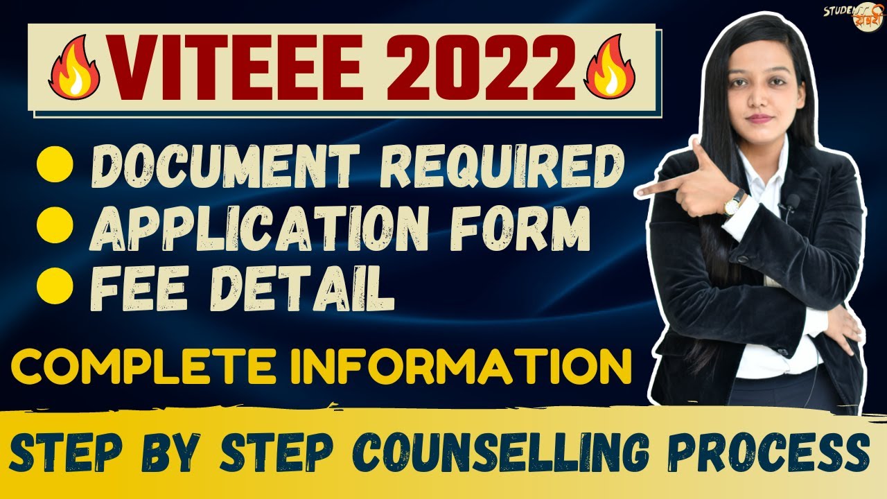 VITEEE 2022 Counselling Process | Important Date | Registration Process ...