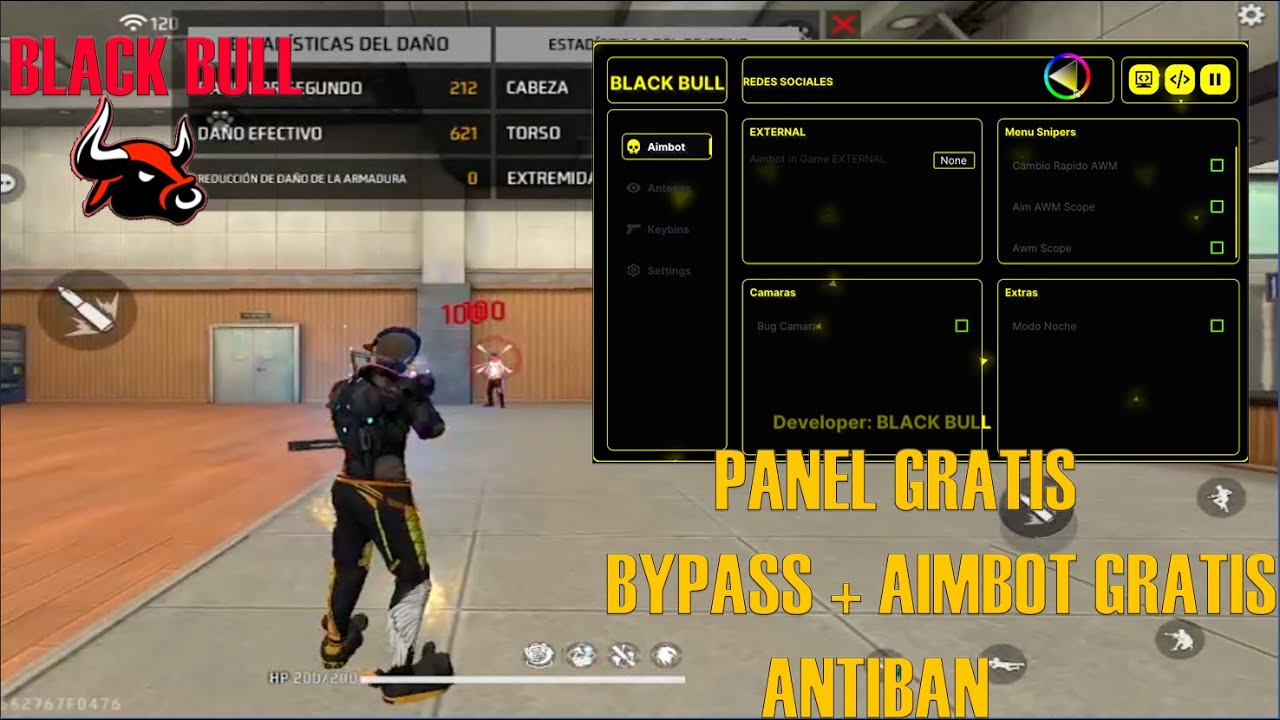 PANEL AIMBOT GRATIS Y BYPASS ANTIBAN FREE FIRE PC - YouTube