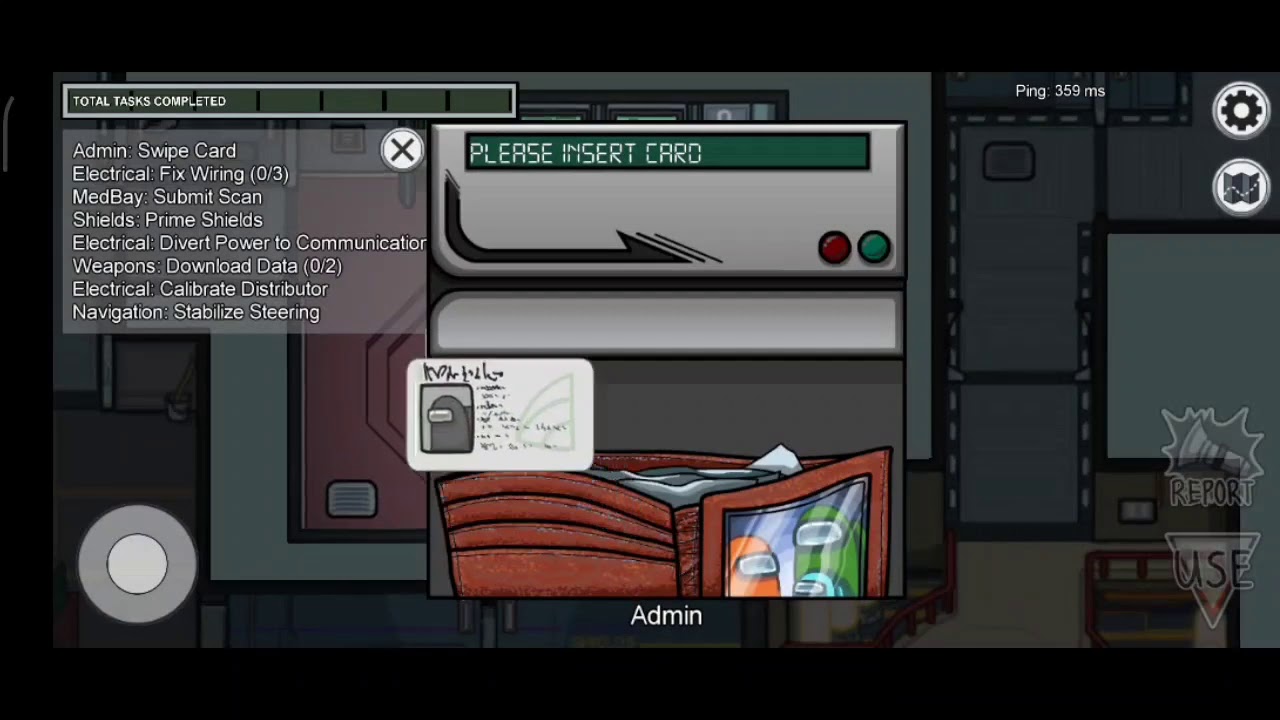 Trick to swipe card on 1st try | 100 guaranteed | Among us - YouTube