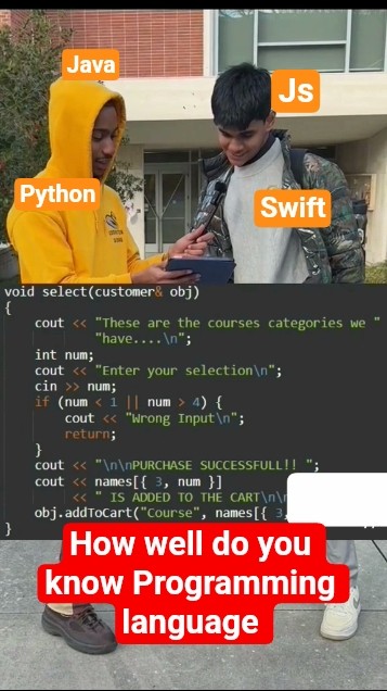 Guess the Programming Language #tech #viral #computerscience #programminglanguages #funny # ...