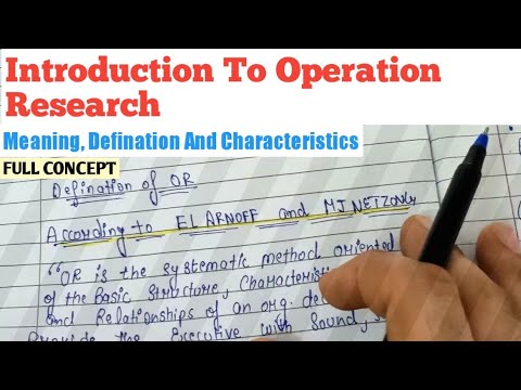 Introduction To Operation Research | Meaning, Definition And ...