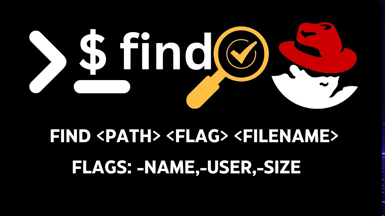 find command | how to use -name | -user | -size | -type | flags of find ...