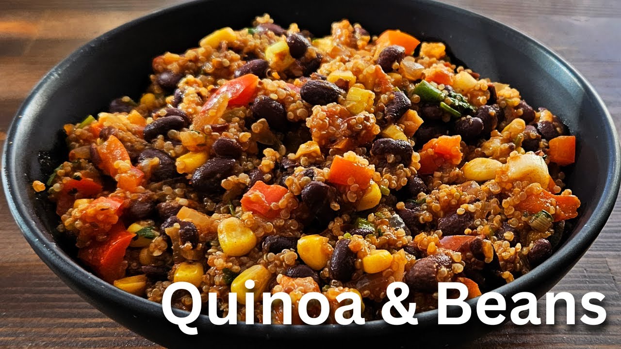 One Pot vegan Quinoa and Bean Recipe | High Protein & Gluten-Free - YouTube
