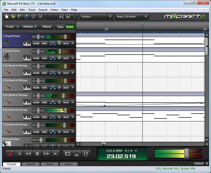 Mixcraft 6 Auto-Scroll Option - YouTube