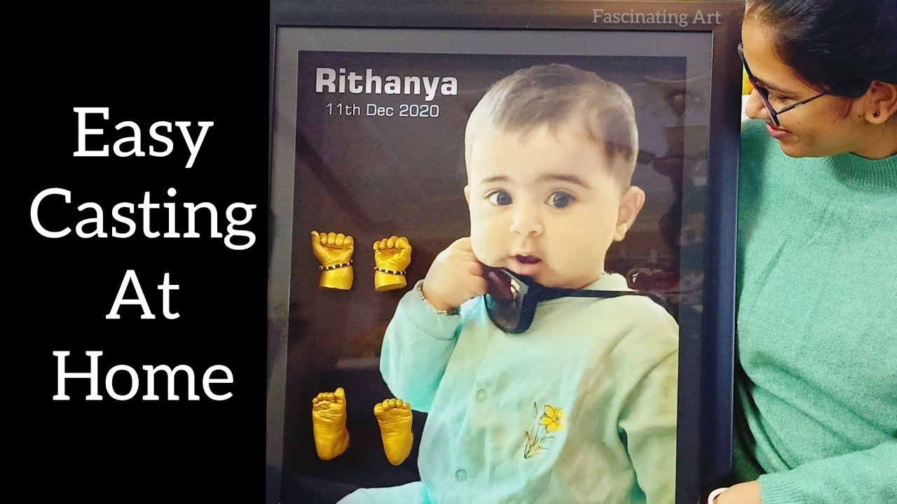 how to making 3d hand and foot casting at home #handcasting - YouTube