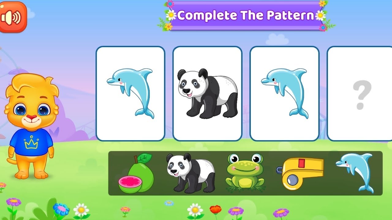 short colour, complete the pattern # kids # game - YouTube
