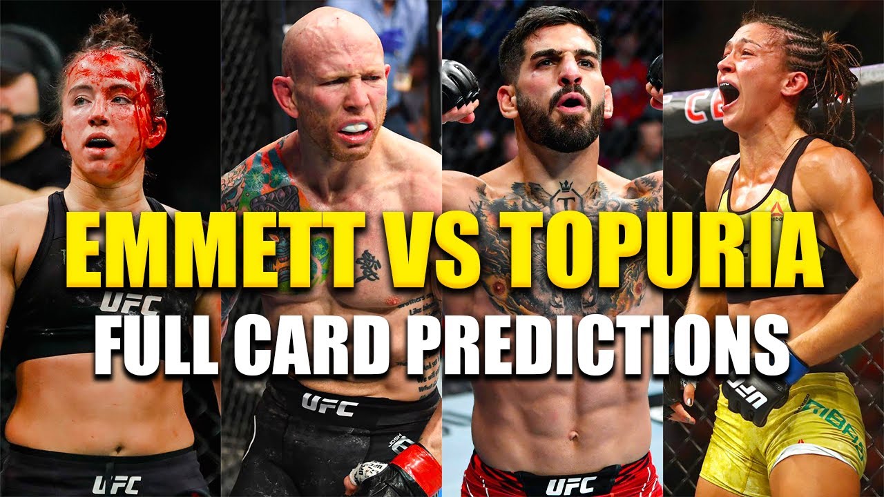 UFC ABC 5 Josh Emmett vs. Ilia Topuria Full Card Predictions - YouTube