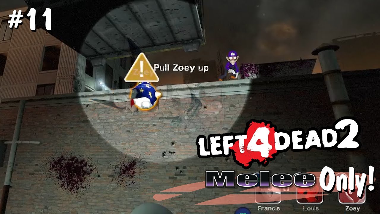 Left 4 Dead 2 Modded Melee Only【11】but Waluigi commits mass homicide ...