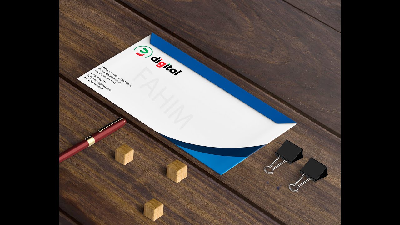 How to make an envelope | in adobe illustrator - YouTube