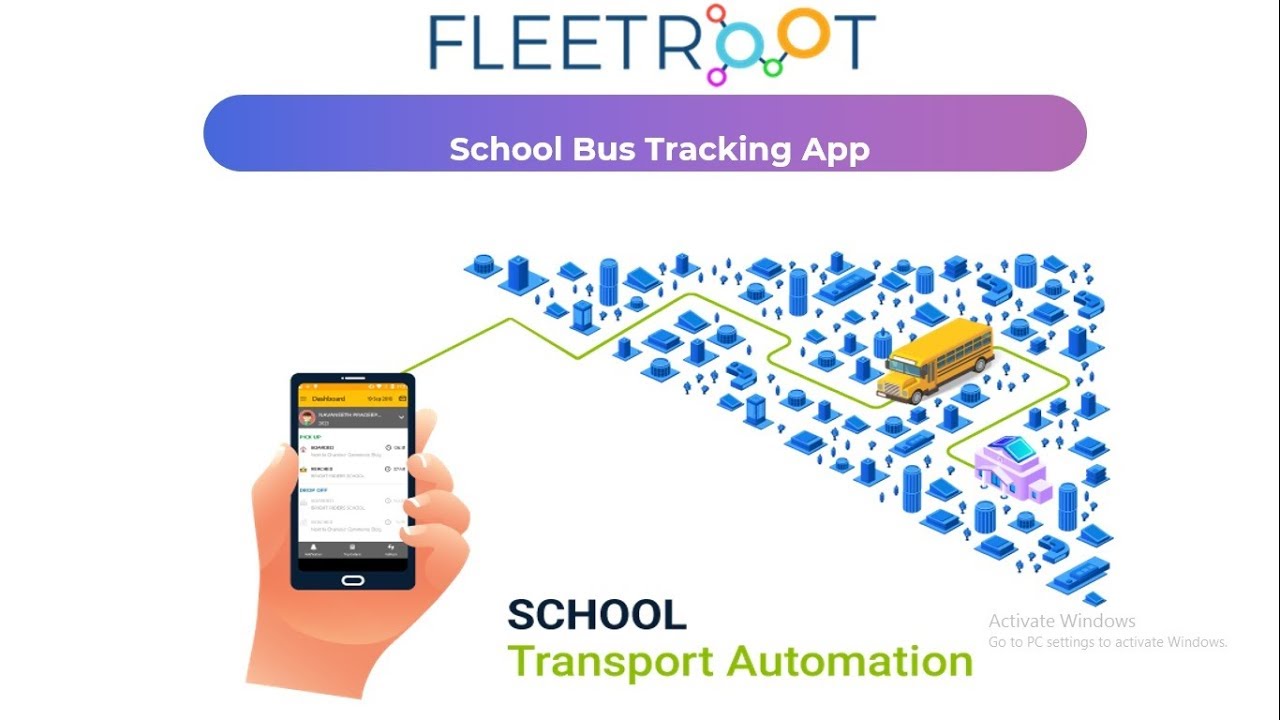 Ultra-Modern School Bus GPS Tracking App | Fleetroot - YouTube