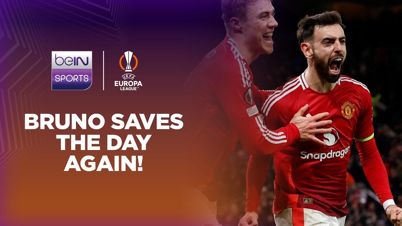 Bruno Fernandes' INJURY TIME winner vs Rangers | UEL 24/25 Moments ...