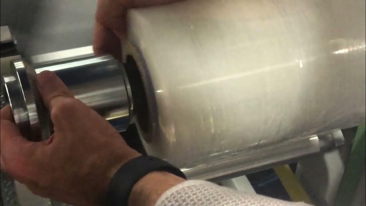 How to thread film carriage for the Robopac’s Spiror horizontal stretch wrapper - YouTube