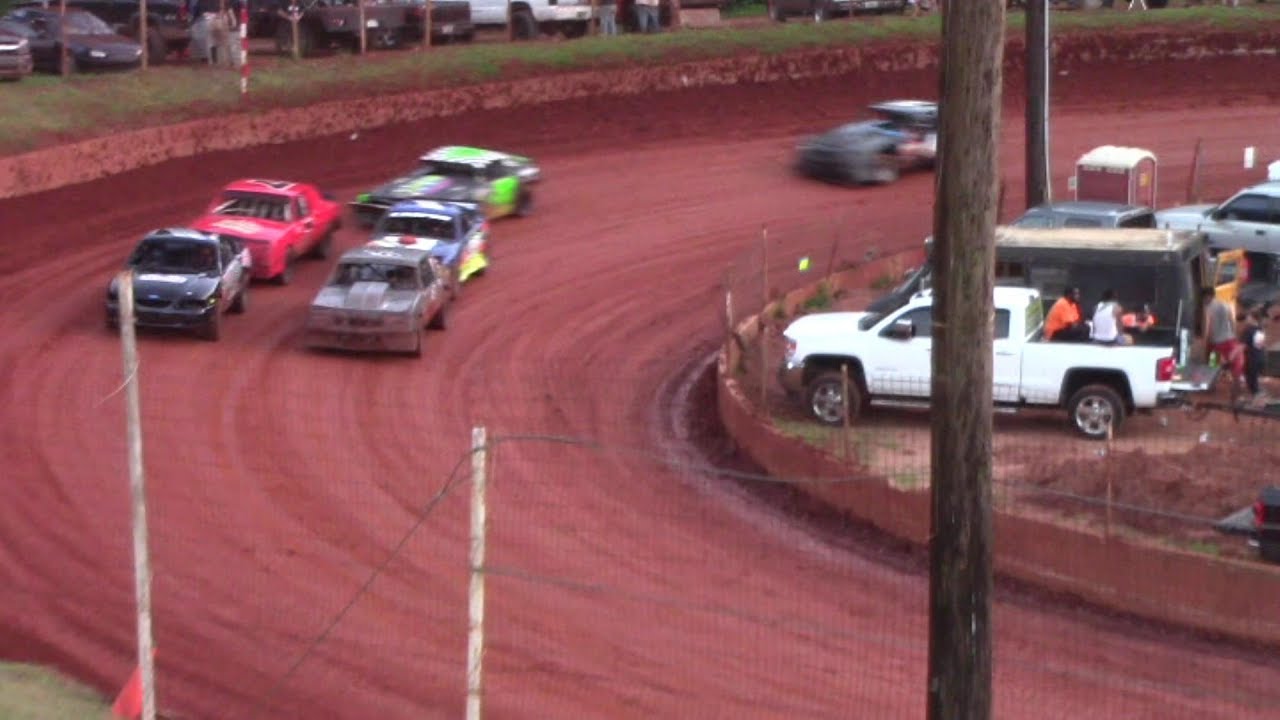 Winder Barrow Speedway Stock Eight Cylinders Feature Race 8/19/17 - YouTube