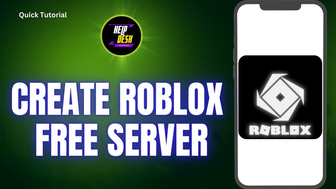 How to Create Roblox Free Server (EASY) - YouTube