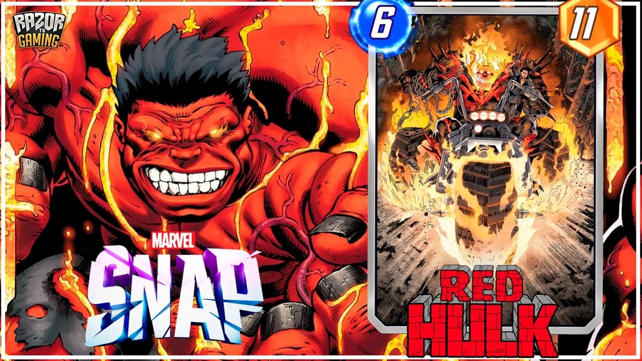 NUEVA CARTA: RED HULK ¿MERECE LA PENA? + MAZOS 🔴 MARVEL SNAP - YouTube