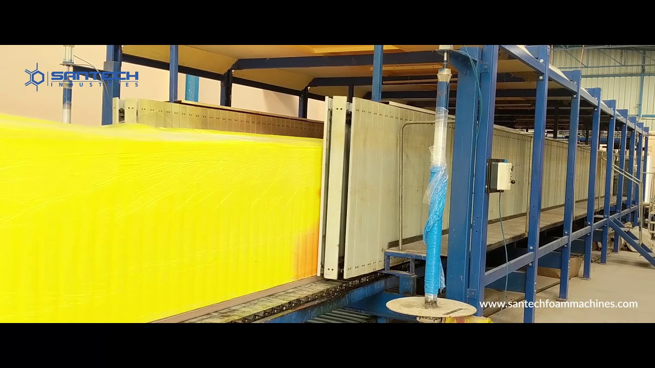 Santech Industries - Continuous Slab Stock PU Foam Cutting Machine ...