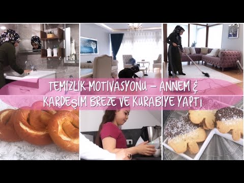 GÜNLÜK TEMİZLİK - ANNEM & KARDEŞİM BREZE VE KURABİYE YAPTI - DİYET BİG MAC | #herşeyaşkla #vlog