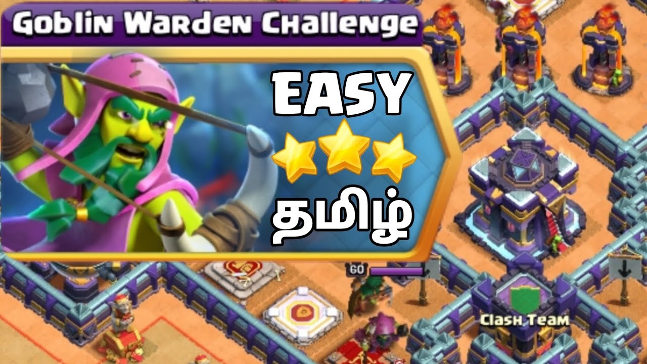 How to 3 star Goblin Warden Challenge [தமிழ்] - YouTube